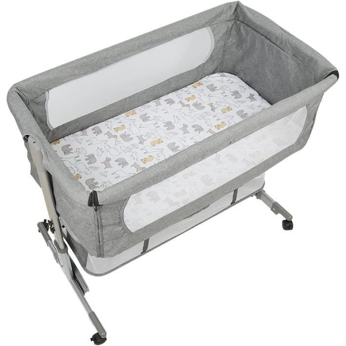 Lit Bébé Cododo - Berceau Cododo Bébé avec Matelas, Mode Bascule pour ...