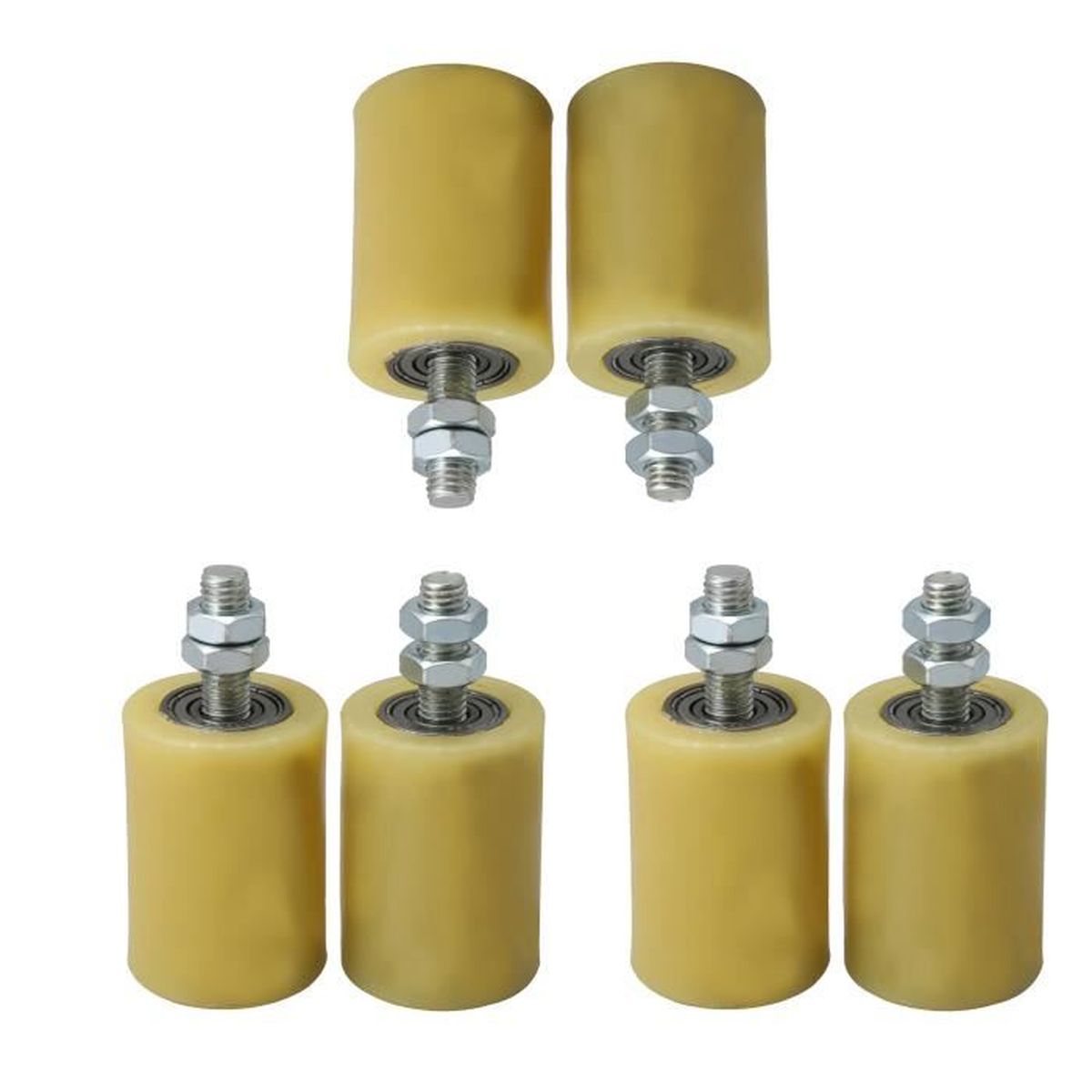 Roue de guidage de roulement de filetage 6 PCS M12 pour fournitures ...