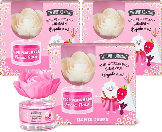 Flower Power Lot De 3 Fleurs Parfumées, Fraises À La Crème, 50 Ml, Lot ...