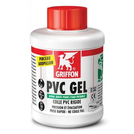 Colle PVC Gel - Griffon - 500 Ml - Idéale pour assemblage - Vendu à l ...
