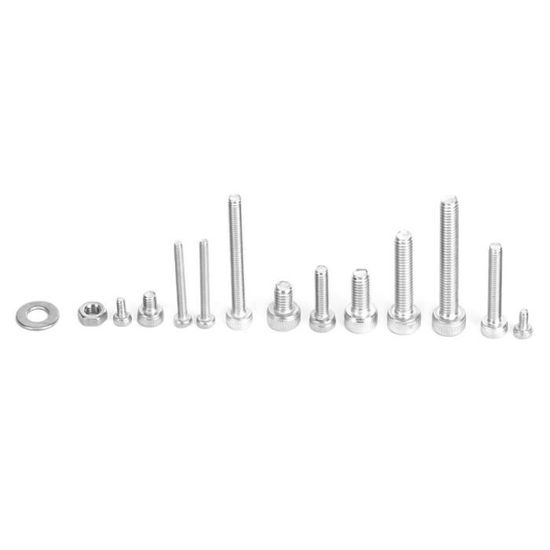 TMISHION kit d'assortiment de vis 1080 pièces vis à six pans creux en acier inoxydable 304 écrou ...