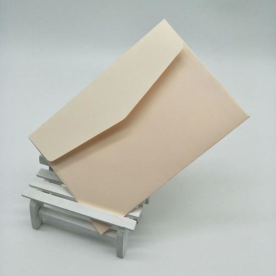 ENVELOPPE,Beige--Enveloppes colorées 16x11cm (50 pièces-lot), pour ...