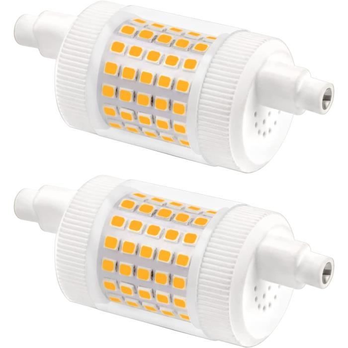 Ampoule LED R7S 78mm Dimmable 15W Blanc Froid 6000K, 1500LM, AC 230V ...