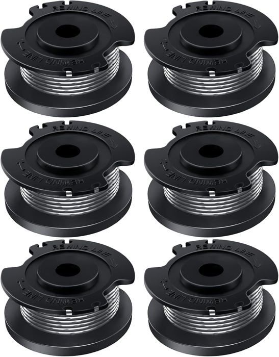 Lot de 6 bobines et lignes de rechange pour tondeuse à gazon Bosch Easy Grass Cut 18 V 23 26 18 ...