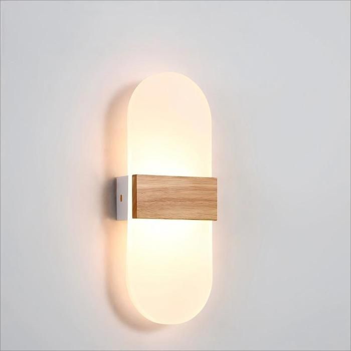Fusion Applique Murale Interieur 6W LED Blanc Chaud - Lampe Murale ...