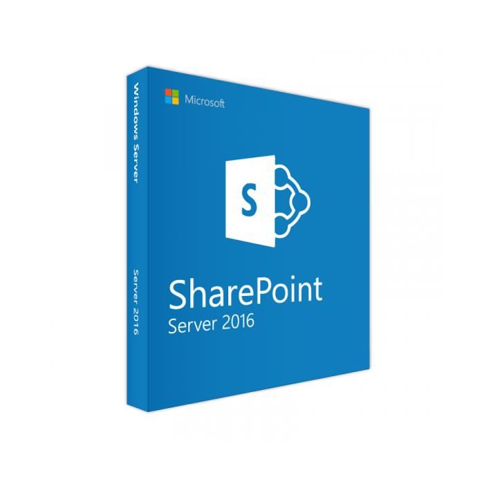 Microsoft SharePoint Server 2016 Standard - Clé licence à télécharger - Livraison rapide 7/7j à ...