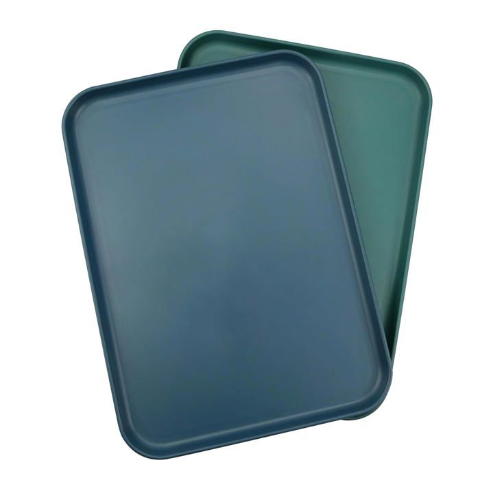 Plateau Service Plastique Rectangulaire Lot de 2 - 2 pièces, blanc ...