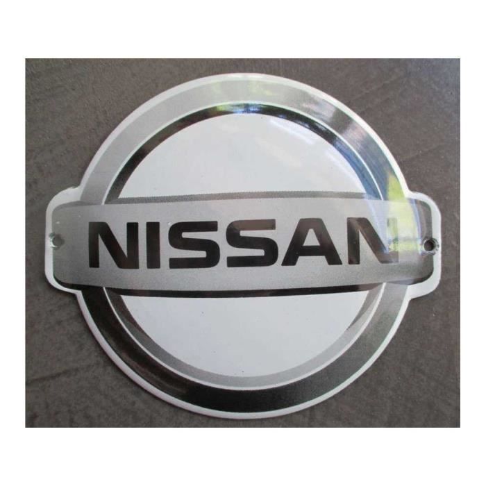 Plaque émaillée - Nissan - Logo - 14x12 cm - Métal - Vintage ...