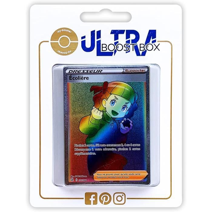 Ecoliere 277/264 Dresseur Arc en Ciel Secrete - Myboost X Epee et Bouclier 8 - Poing de Fusion ...