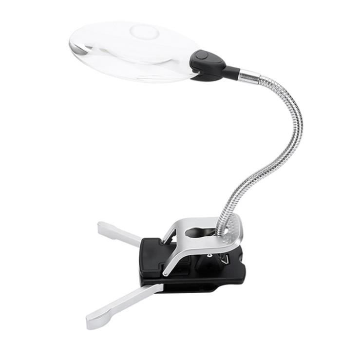 Loupe optique,Loupe éclairante à fort grossissement avec lampes Led ...