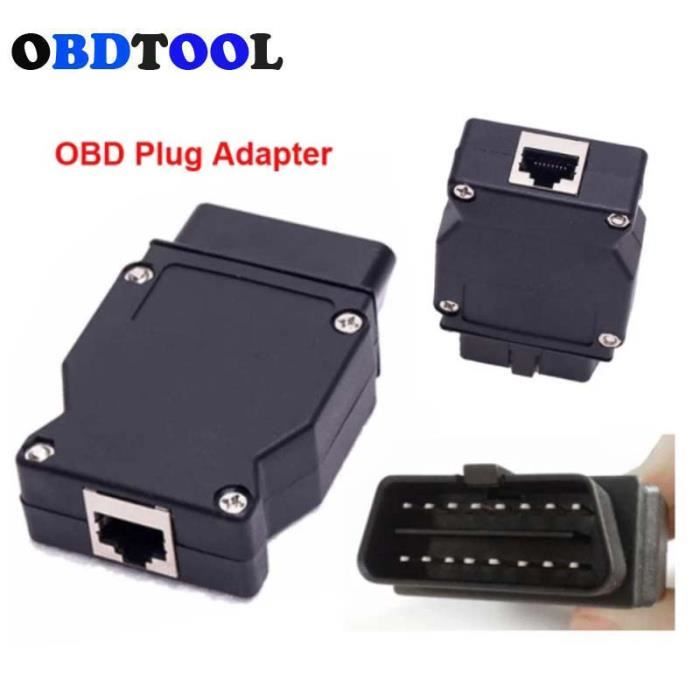 Adaptateur De Prise Obd Mâle 16 Broches, Pour Bmw Enet Ethernet Icom ...