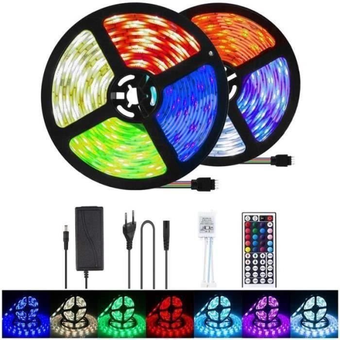 BANDE LED - RUBAN LED BANDE LED UTTORA Ruban LED 10MLED Ruban 300 LED 5050 RGB SMD Multicolore ...