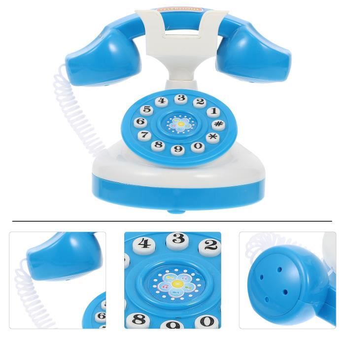 Enfants Faire Semblant Jouet Câble Téléphone Jouet Playhouse Téléphone ...