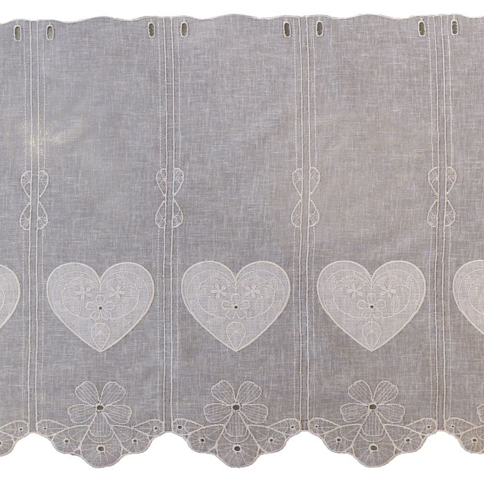 Brise bise brodé au style montagne rustique Blanc 58x 45 cm - Cdiscount ...