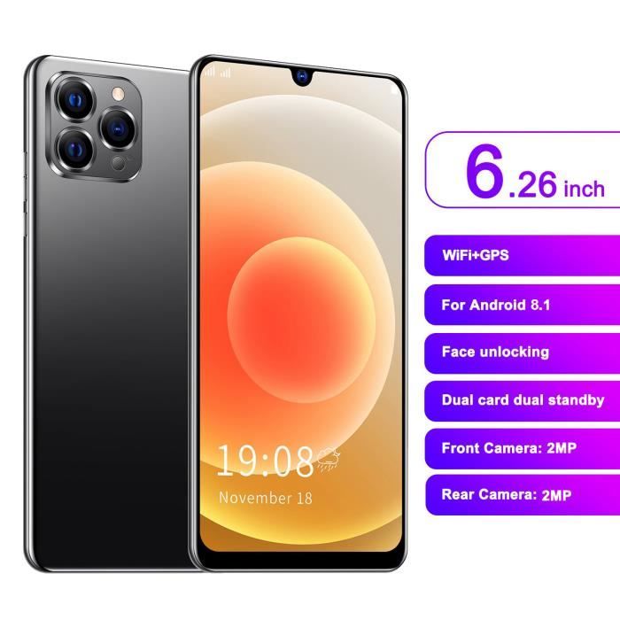 HURRISE Téléphone intelligent LANDVO IP12 PRO+ Smartphone Double Carte ...