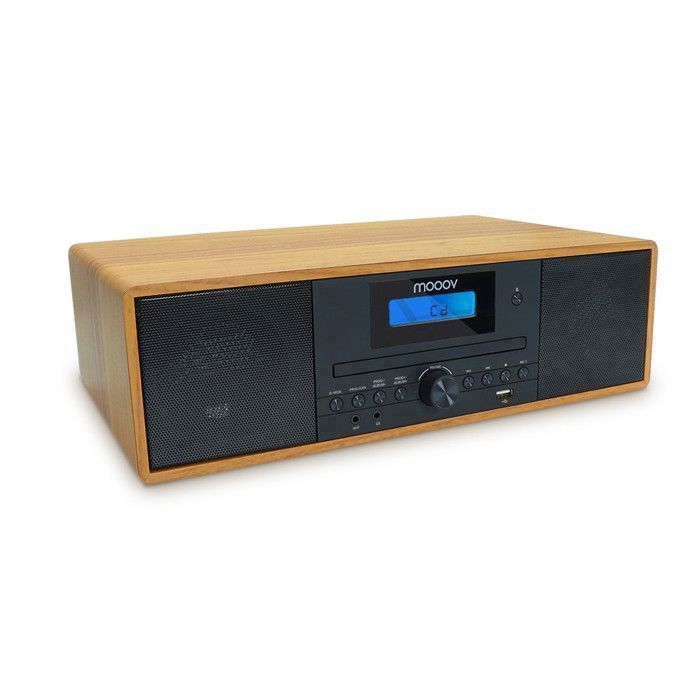 MOOOV 477380 Micro-Chaine HiFi Bluetooth, Tuner Radio FM, Lecteur CD ...