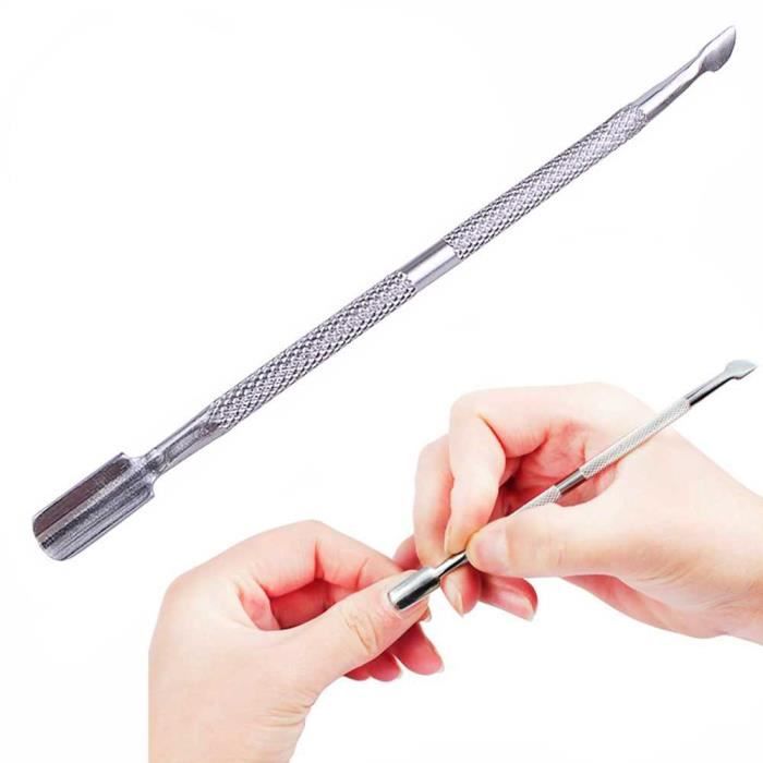OCIODUAL Pousse Repousse Cuticule Acier Inox Manucure Pedicure de 13,2 ...