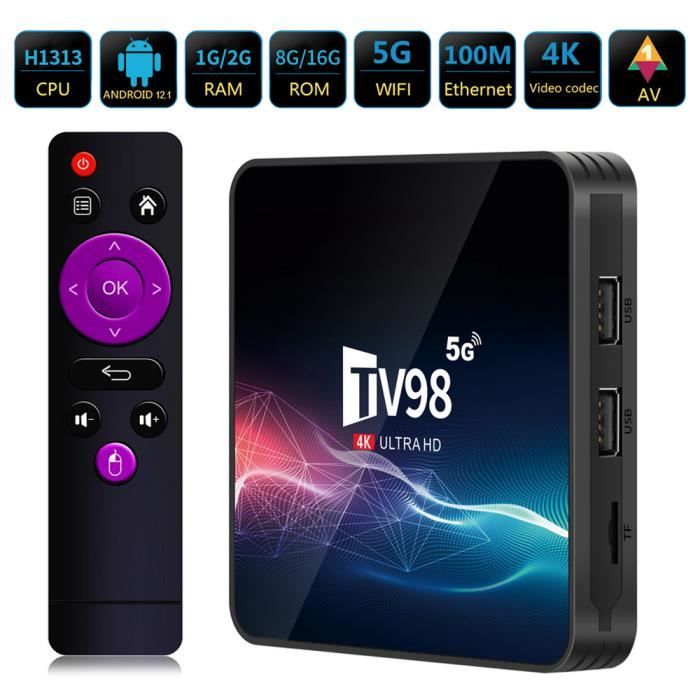 Boîtier IPTV - PRUMYA - TV98 - Android 12.1 - 2 Go RAM - 16 Go ROM - 4K UHD - Cdiscount TV Son Photo