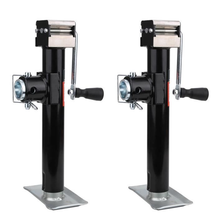Qiilu SquareTrailer Jack 2pcs 1000kg Trailer Jack Montage sur tuyau ...