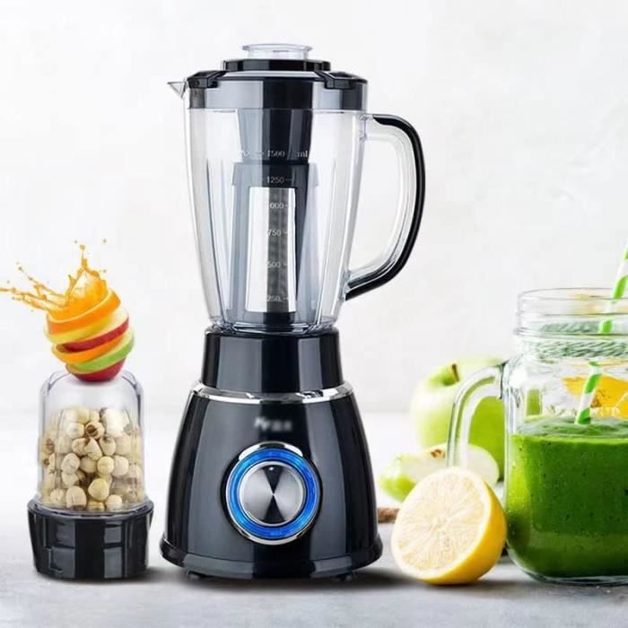 Blender Mixeur Mélangeur Multifonction Smoothie Maker,1.5L,600W Professionnel Électrique Blender ...