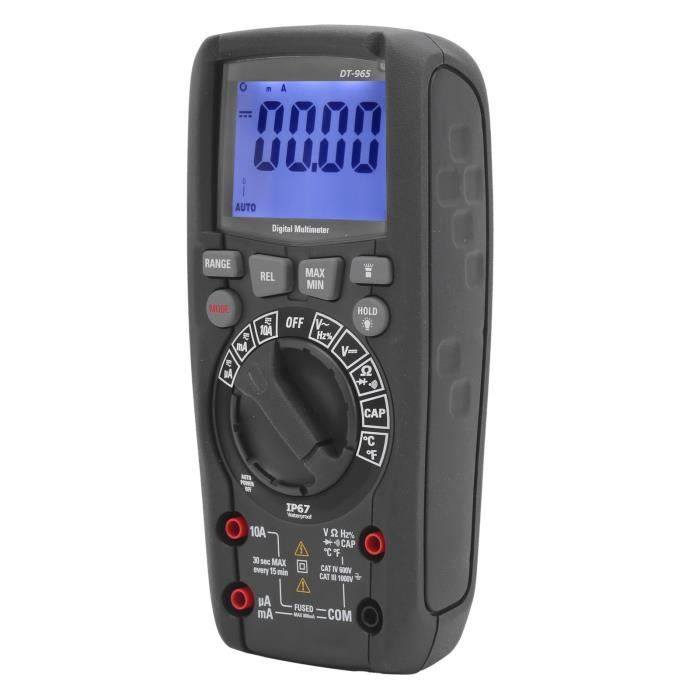 Sonew Multimètre 6000 comptes Multimètre Digital Testeur de Fréquence ...