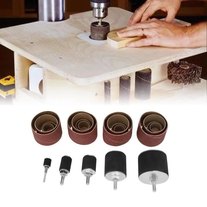 TMISHION Drum Sander Kit, Sanding Kit, High Quality for Home Improvement Wood Working Hobbies ...