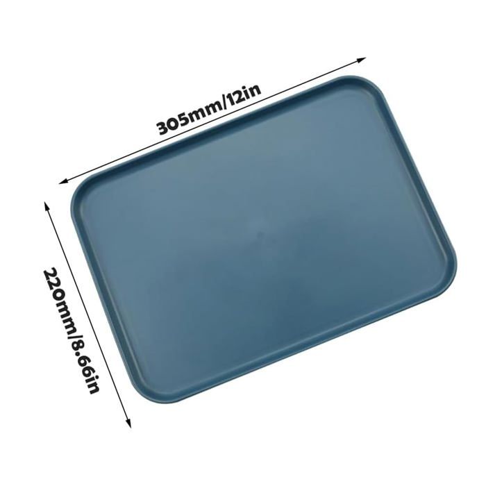 Plateau Service Plastique Rectangulaire Lot de 2 - 2 pièces, blanc ...