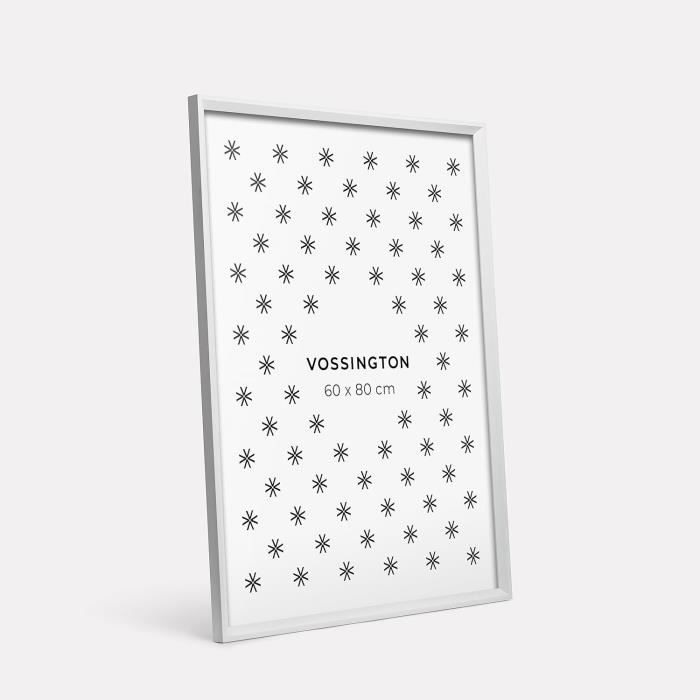 Cadre Blanc Avec Bord Biseauté 60X80 Cm Moderne Deco Mural Convient ...