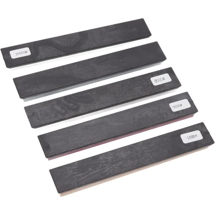 Ensemble de Pierres à Aiguiser - SANAG - A426 - Grain 1000 à 10000 - Affûtage Manuel - Cuisine ...