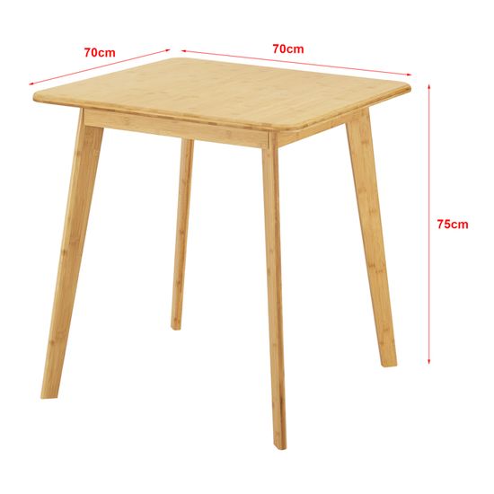 Table de salle à manger carrée Närpes pour 2 personnes 75 x 70 x 70 cm ...
