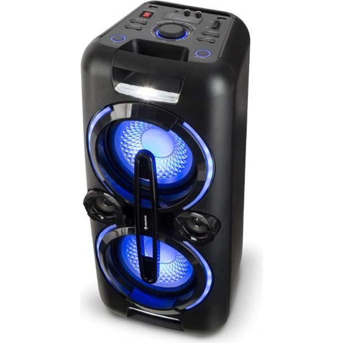 Auna Bazzter Système sono portable - Enceinte avec 2 woofers 8 ...