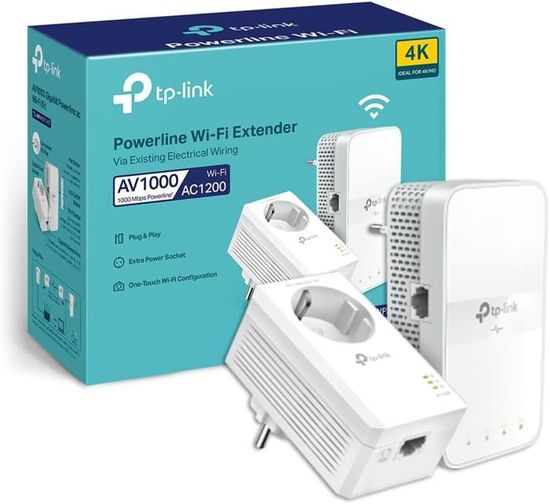 CPL WiFi AC 1200 Mbps - CPL 1000 Mbps avec Port Ethernet Gigabit et ...