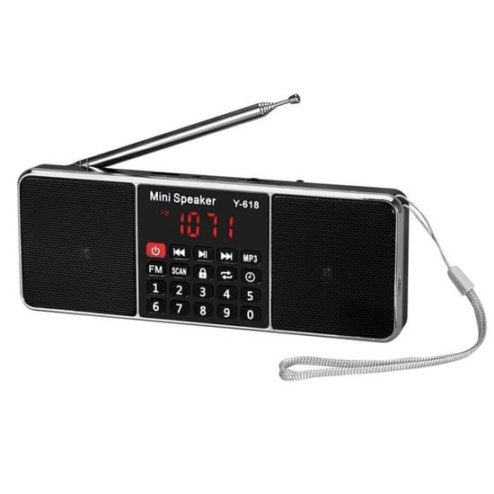 Le noir - Radio Fm numérique multifonction, haut-parleur multimédia ...