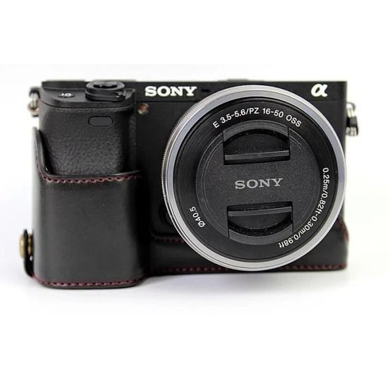 Demi-étui de protection - AIHONTAI - Sony Alpha A6400 A6300 A6100 A6000 ...