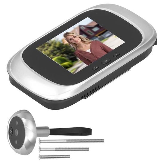 Zerodis sonnette de visionneuse de porte Sonnette vidéo électrique, caméra haute définition ...
