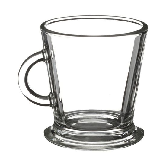 Secret de Gourmet - Lot de 4 tasses en verre 18cl D, 7,5 x H, 8 cm ...
