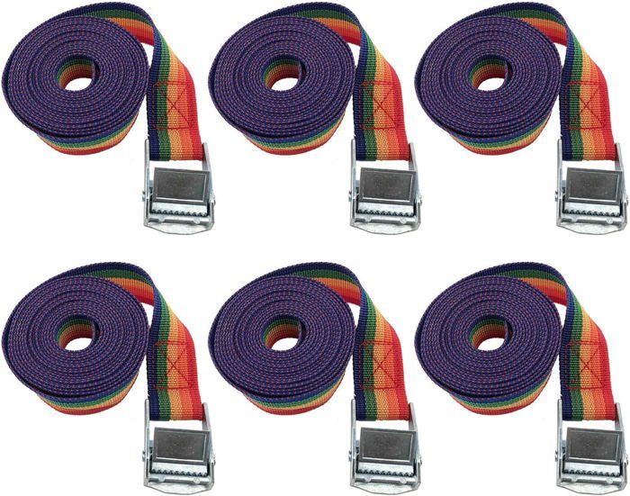 6 Pièces Sangle à Cliquet Sangles D'arrimage avec Boucle Sangle Sangles ...
