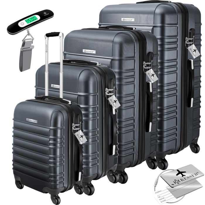 KESSER® Set de 4 Valise rigide de Voyage Avec Roulettes et Poignée | 4 ...