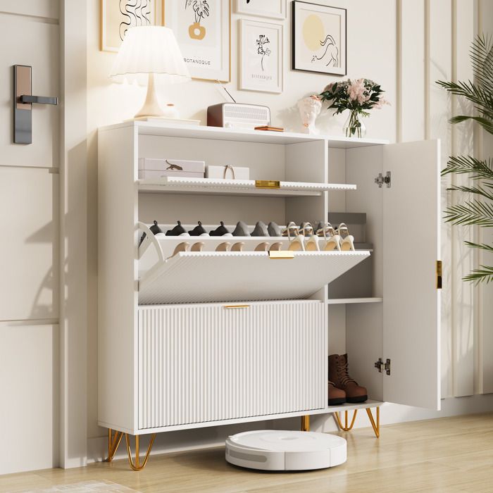 LEWW Meuble à Chaussures, Meuble de Rangement 22 Paires de chaussures ...