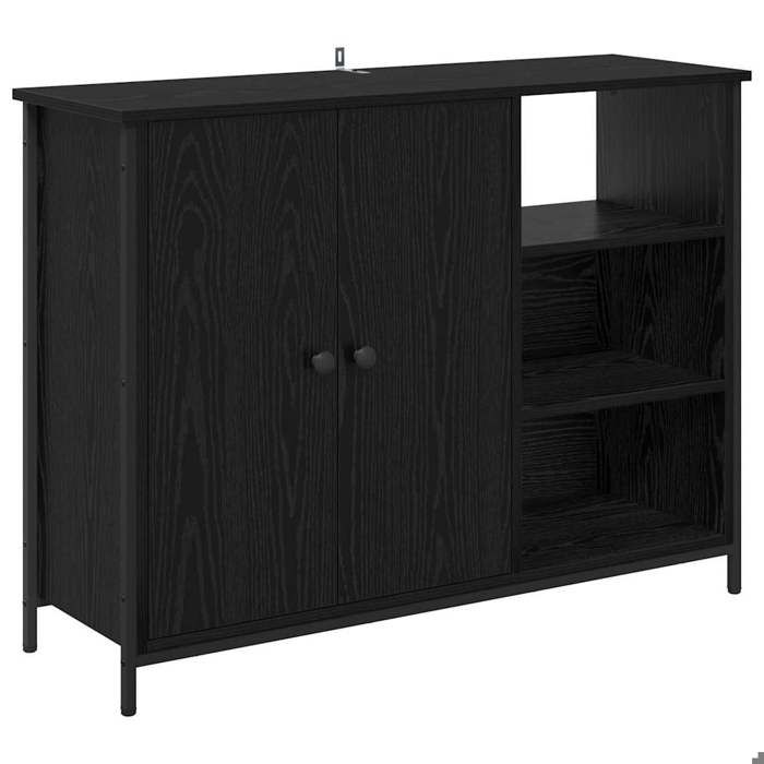 Placard salle à manger - BEST-HOME - Buffet - Chêne noir - 100x33x75cm ...