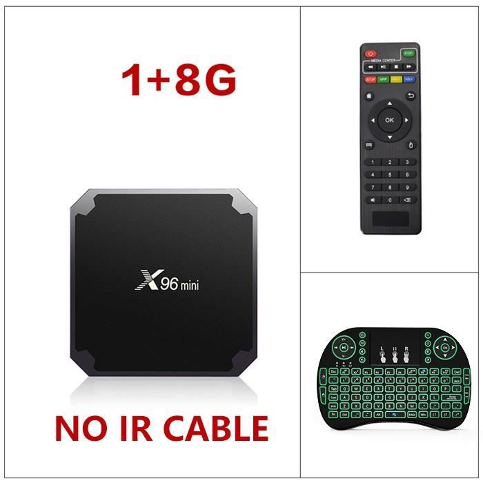 Ue Plug - X96mini 1g8 no ir i8 - Boîtier Smart Tv X96 Mini, Android 9,0, Amlogic S905w, 4k ...