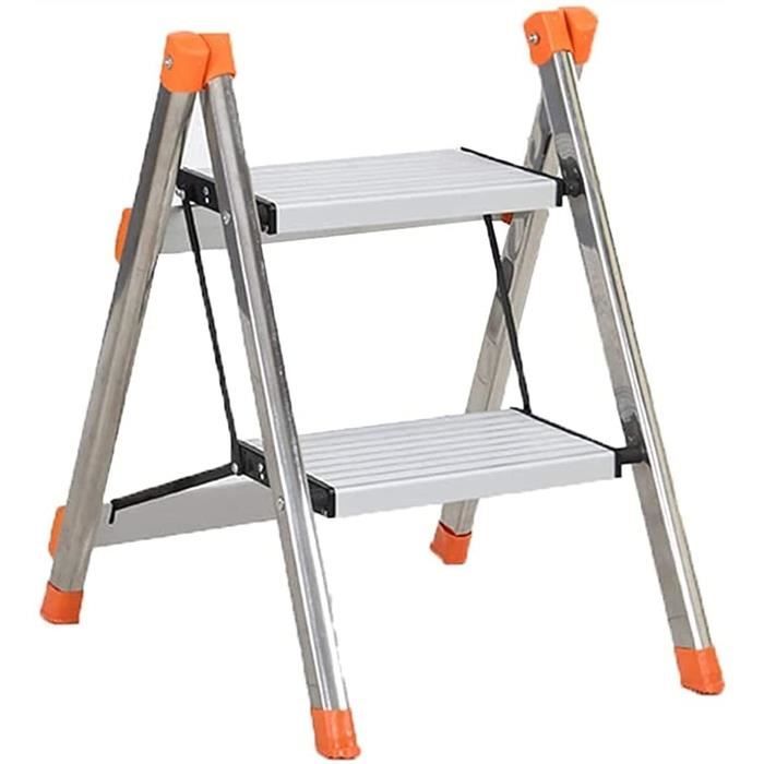 Escabeau à 2 marches Escabeau Pliant à Chevrons Escabeau Domestique ...