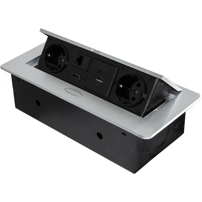 Bloc multiprise escamotable pour encastrer au Bureau, Bloc multiprise ...