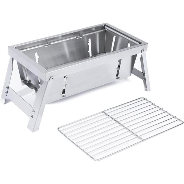 Mini barbecue pliable à charbon de bois pour pique-nique, barbecue ...