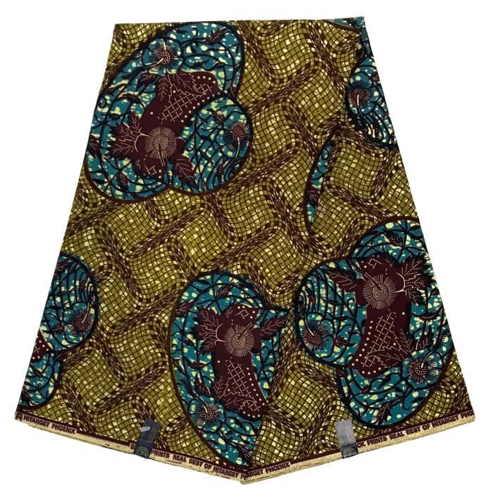 Wax pagne tissu africain collection HITARGET 6Yards super cire imprimé ...