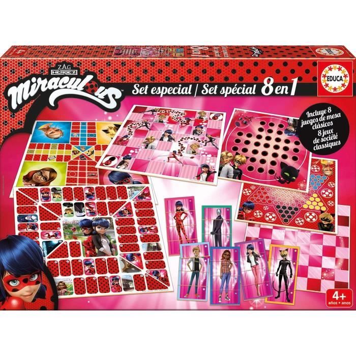 PJ Masks Miraculous Ladybug. Set Spècial Multi Jeux: 8 en 1. +4 Ans ...