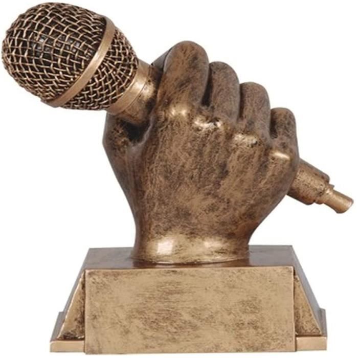 Trophée de microphone music trophée, petite résine sculpture design ...