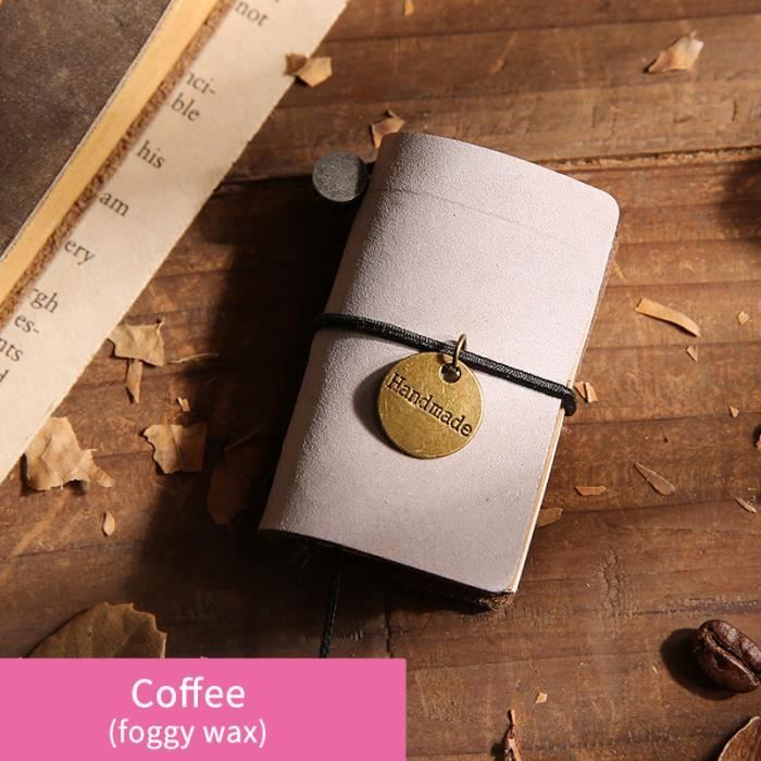Carnet notes,Mini carnet de notes de voyage en cuir véritable,carnet de ...