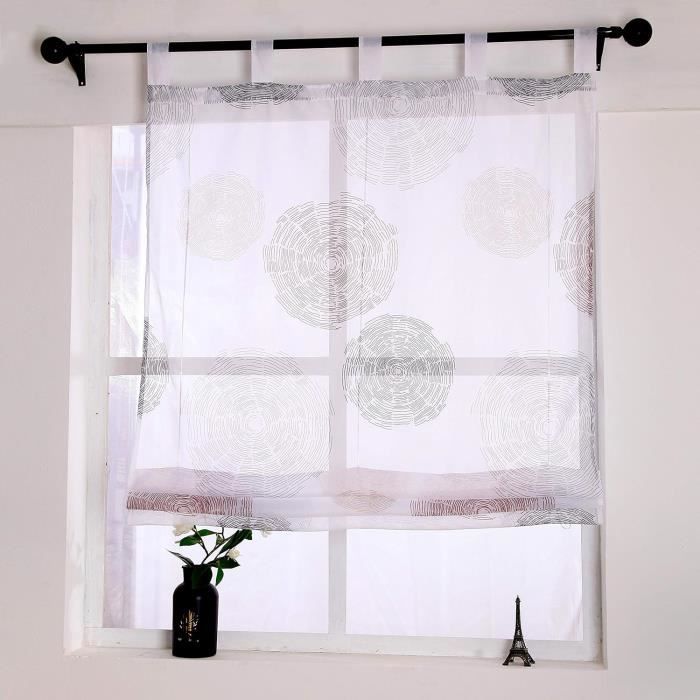 Store Bateau En Voile Avec Passants Transparent, Polyester, Café, Bxh ...