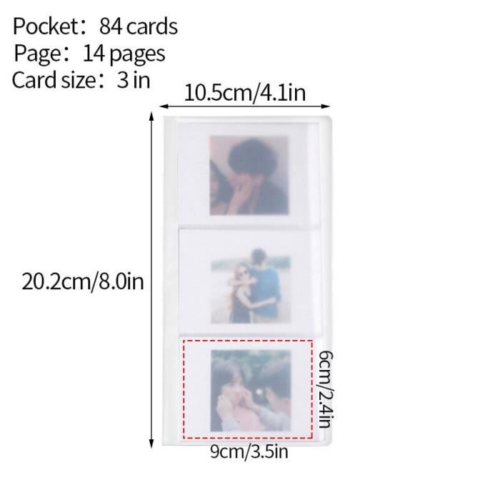 Vitrine Pour Collectionneur 84 Pockets Photo Album Transparent Album ...